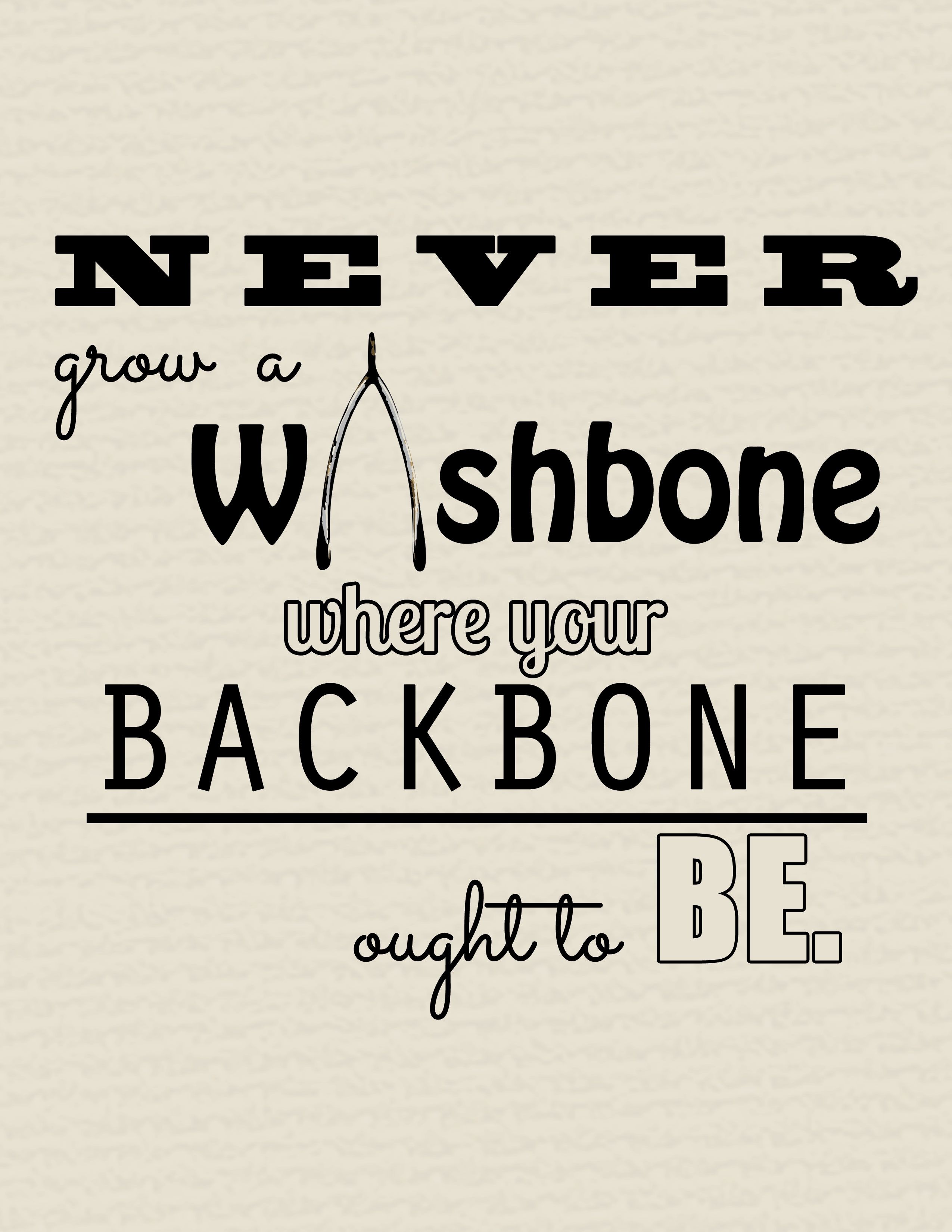 Wishing For A Backbone – Quote Therapy 101